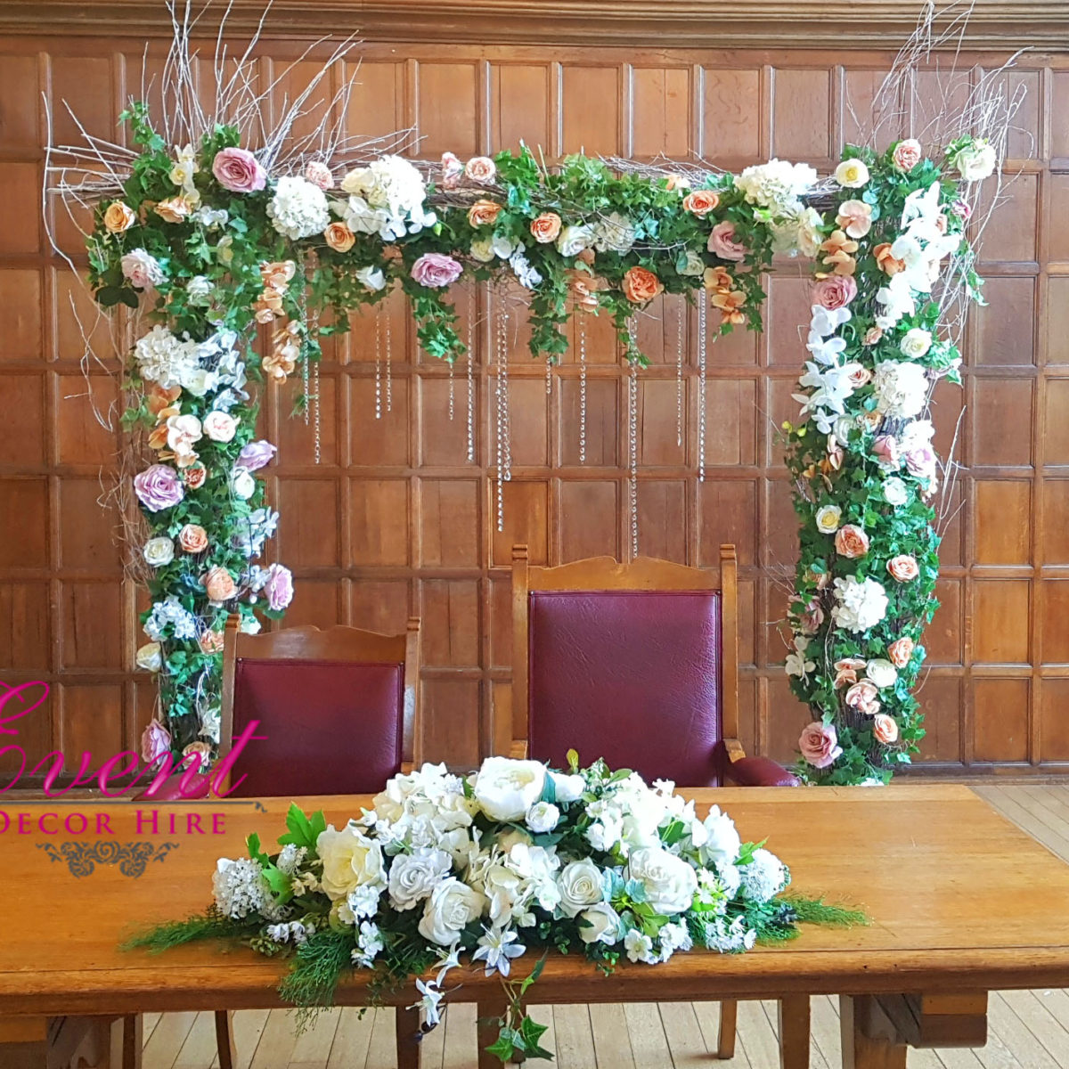 Green Flower Arch - Event Decor Hire