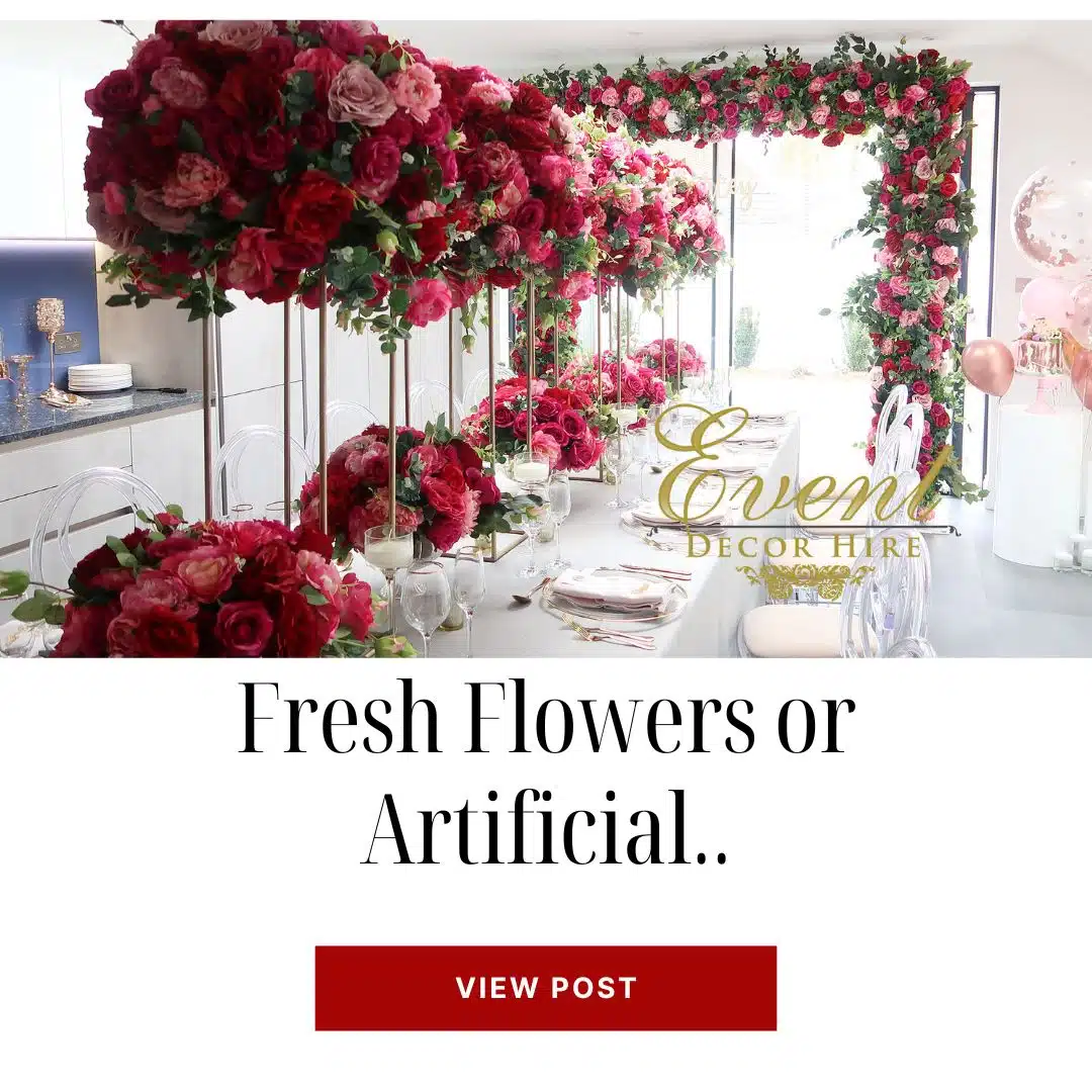 What’s the Difference Between Fresh and Artificial Flowers for Wedding ...